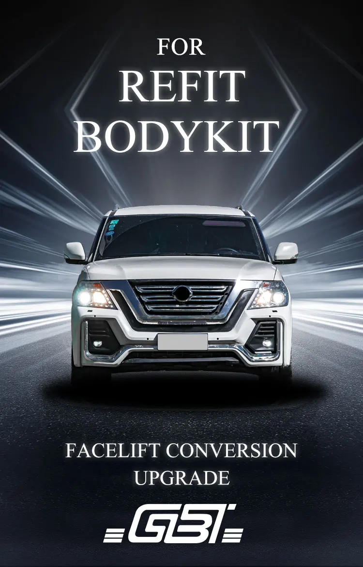 GBT Car Mods Kit for Nissan Patrol Y62 - Bumper Upgrade