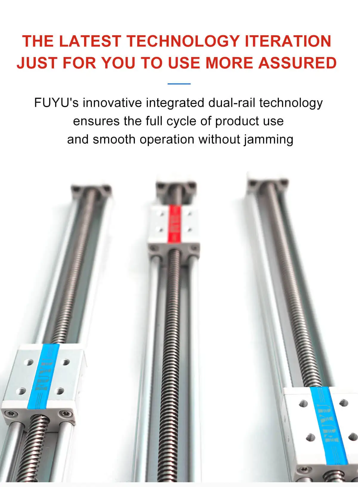 Double Rail Linear Guide Vertical Axis Low Noise Ball Screw Mini ...