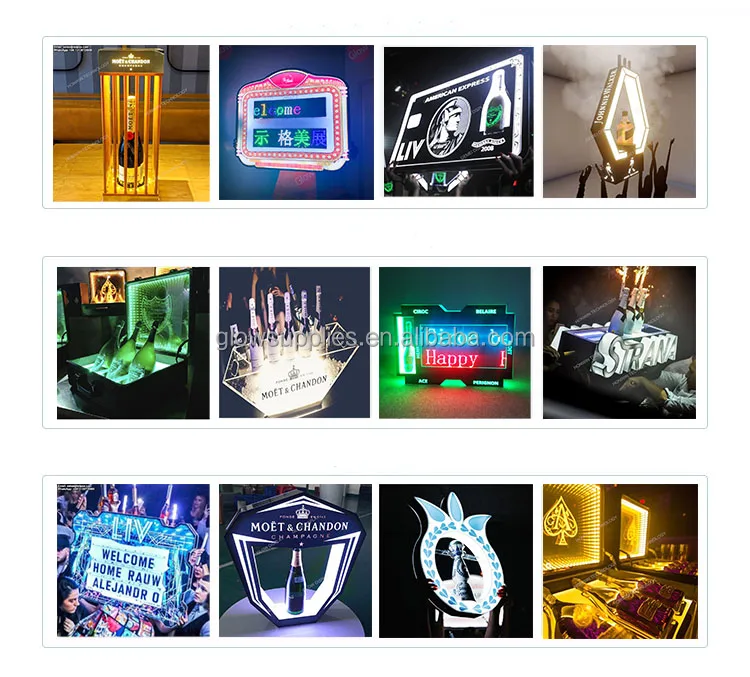 Led Blue Casamigos Tequila Bottle Presenter Champagne Bottles Glorifier ...