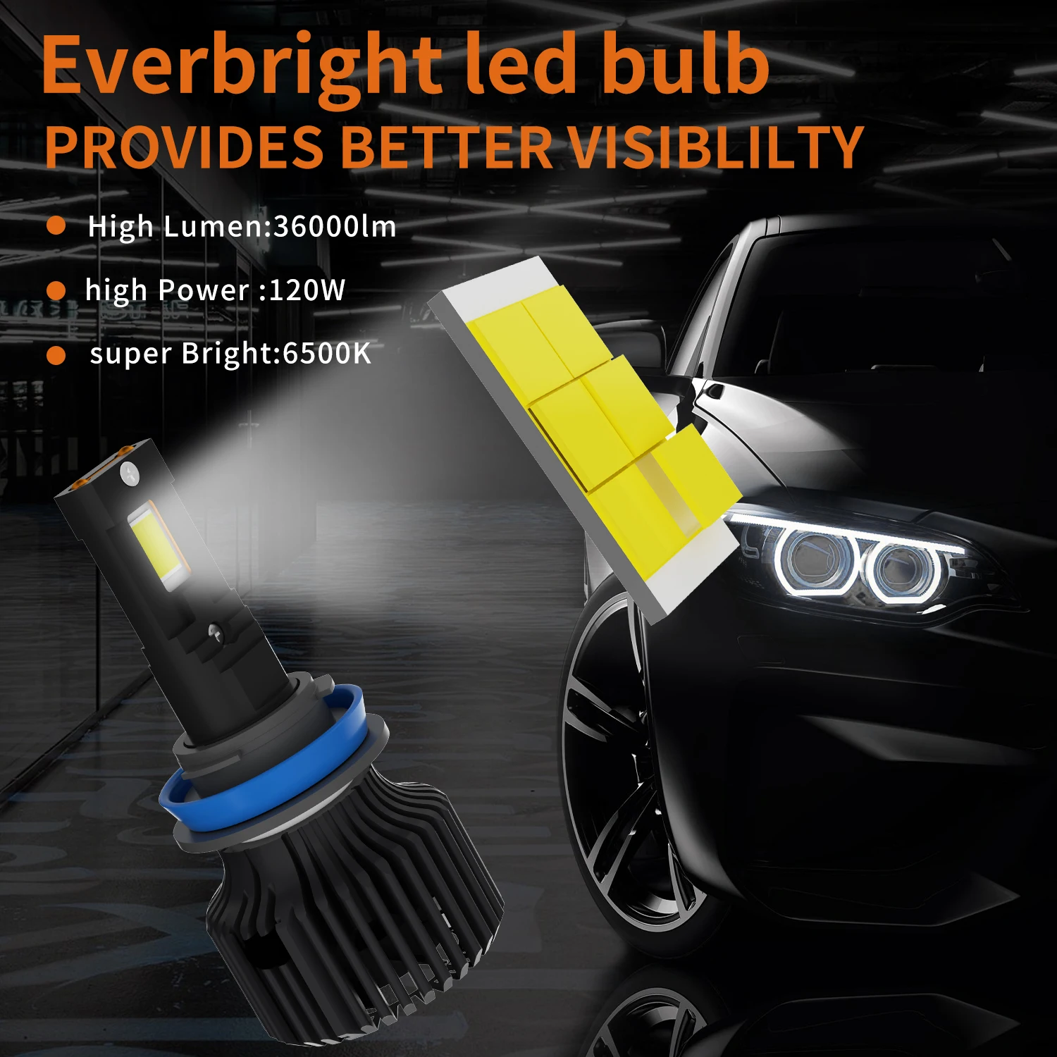 Car Accessories H11 H4 Led Headlamp 120w 50000lm Csp Chip 3570 Car Headlight Bulb H7 Led - Buy ...