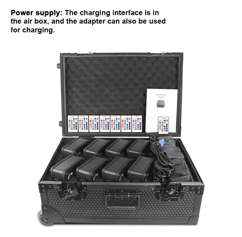 Marslite Uplights Battery Wireless 3*18W RGBWA+UV for Weddings