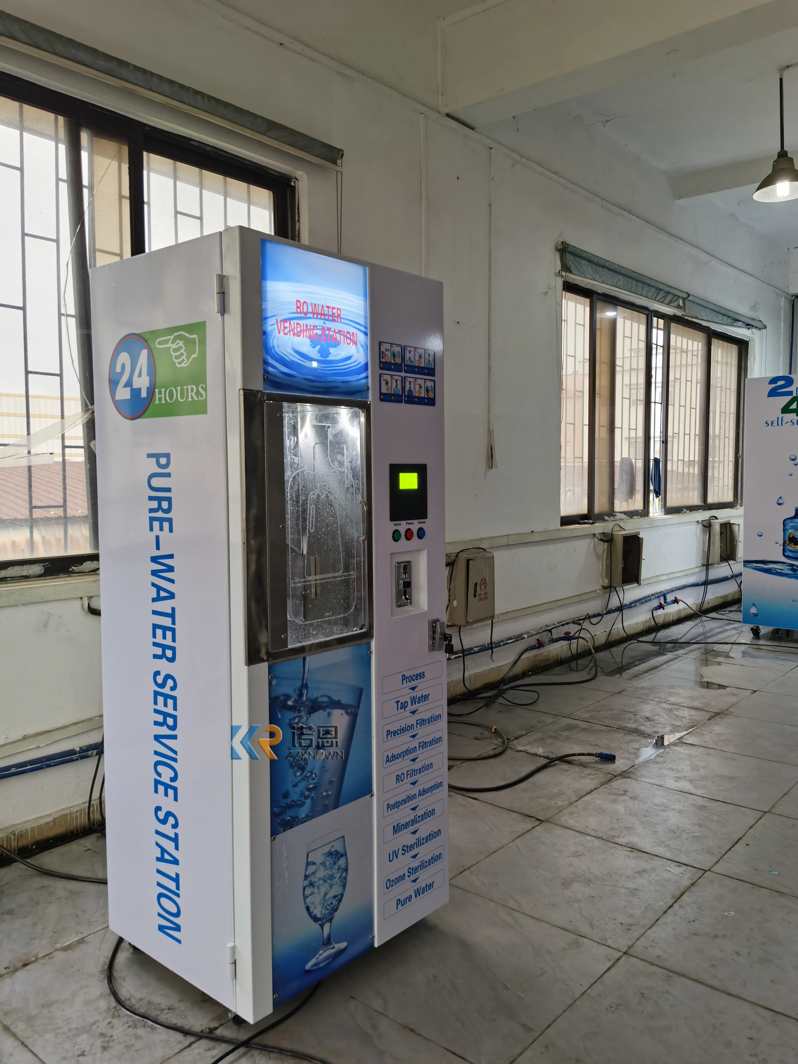 Coin Operated Automatic Water Vending Machine - Self Service Pure Water ...