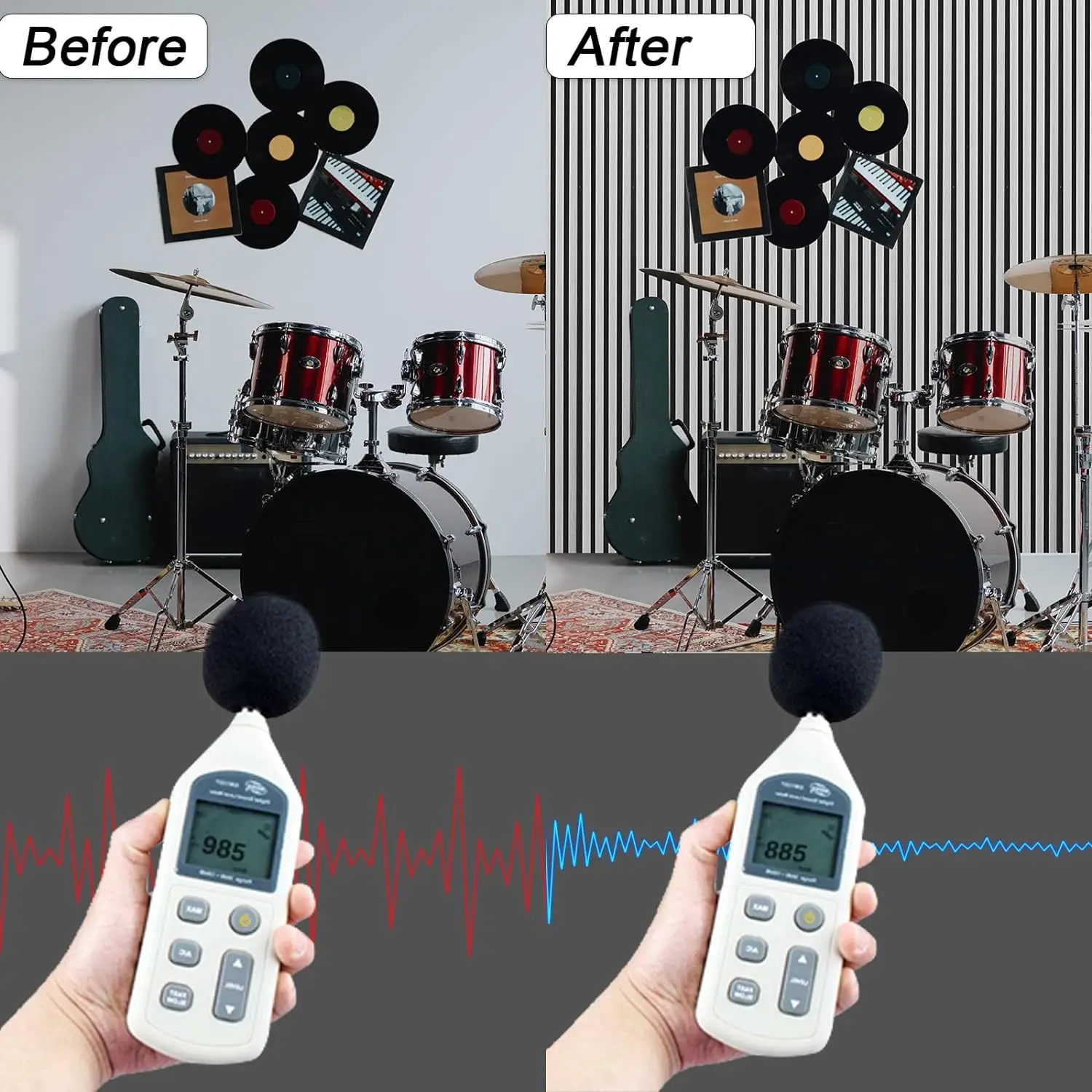 3m Acoustic Panels MDF Slat Wall Panel Sound Proofing