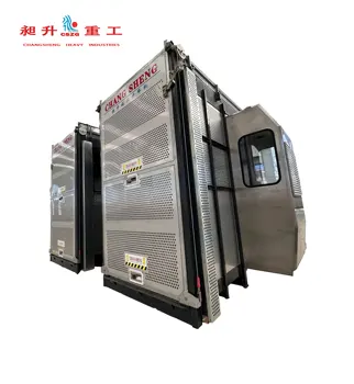 Temporary Construction Elevator 20m-200m Double Cage Construction Hoist ...