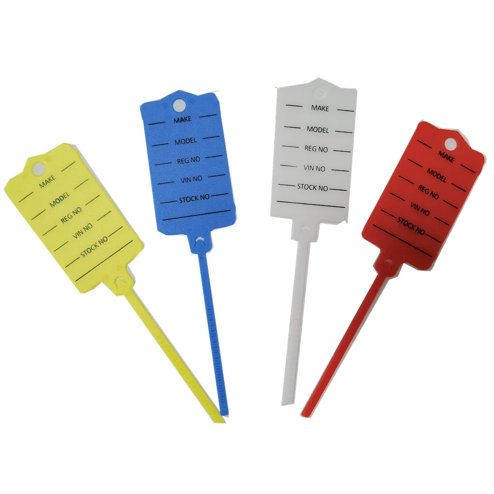 PP Plastic Auto Workshop Car Key Tags - Durable & Customizable