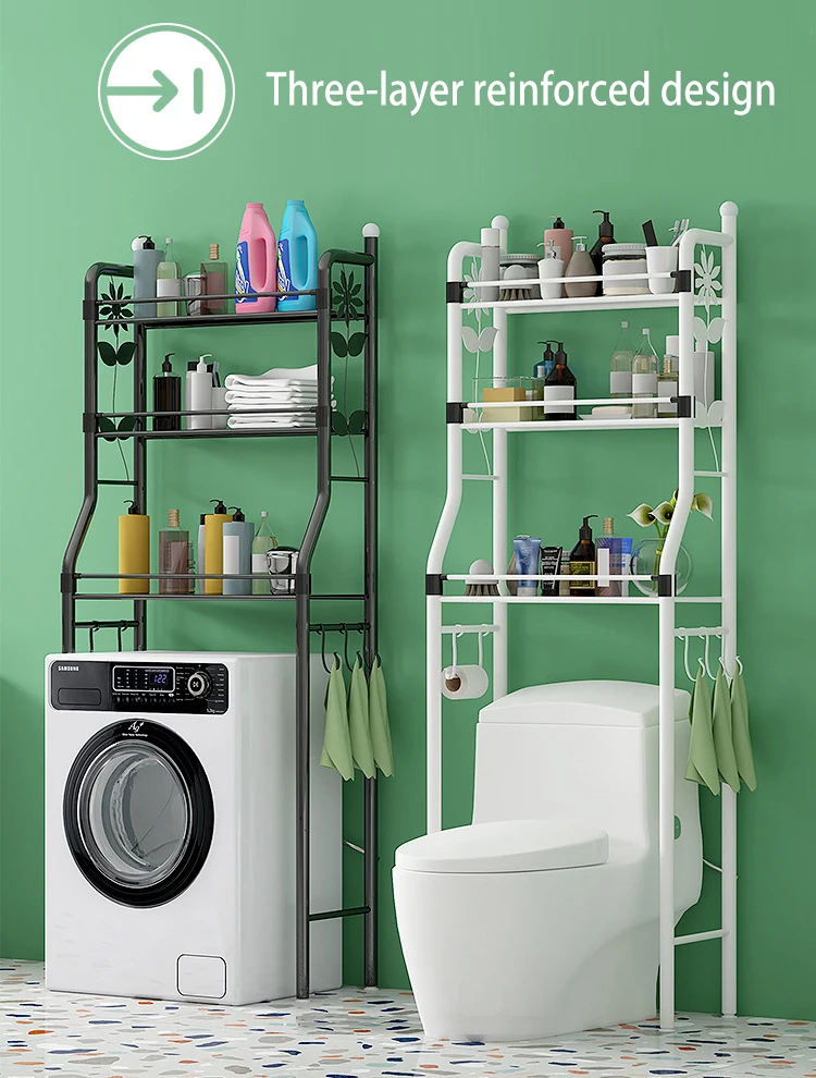 Sturdy 3 Tiers Shelf Bathroom Storage Organizer Space Saver Rack Over ...