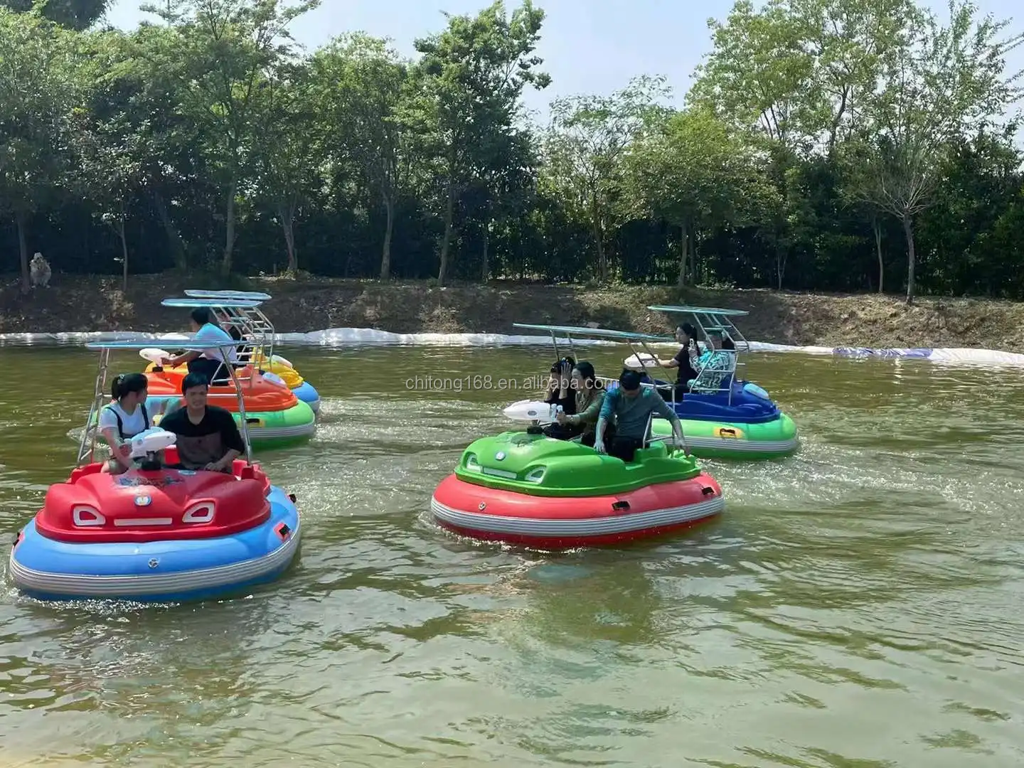 Outdoor Aqua Park Water Bumper Boat Amusement Product Supplier