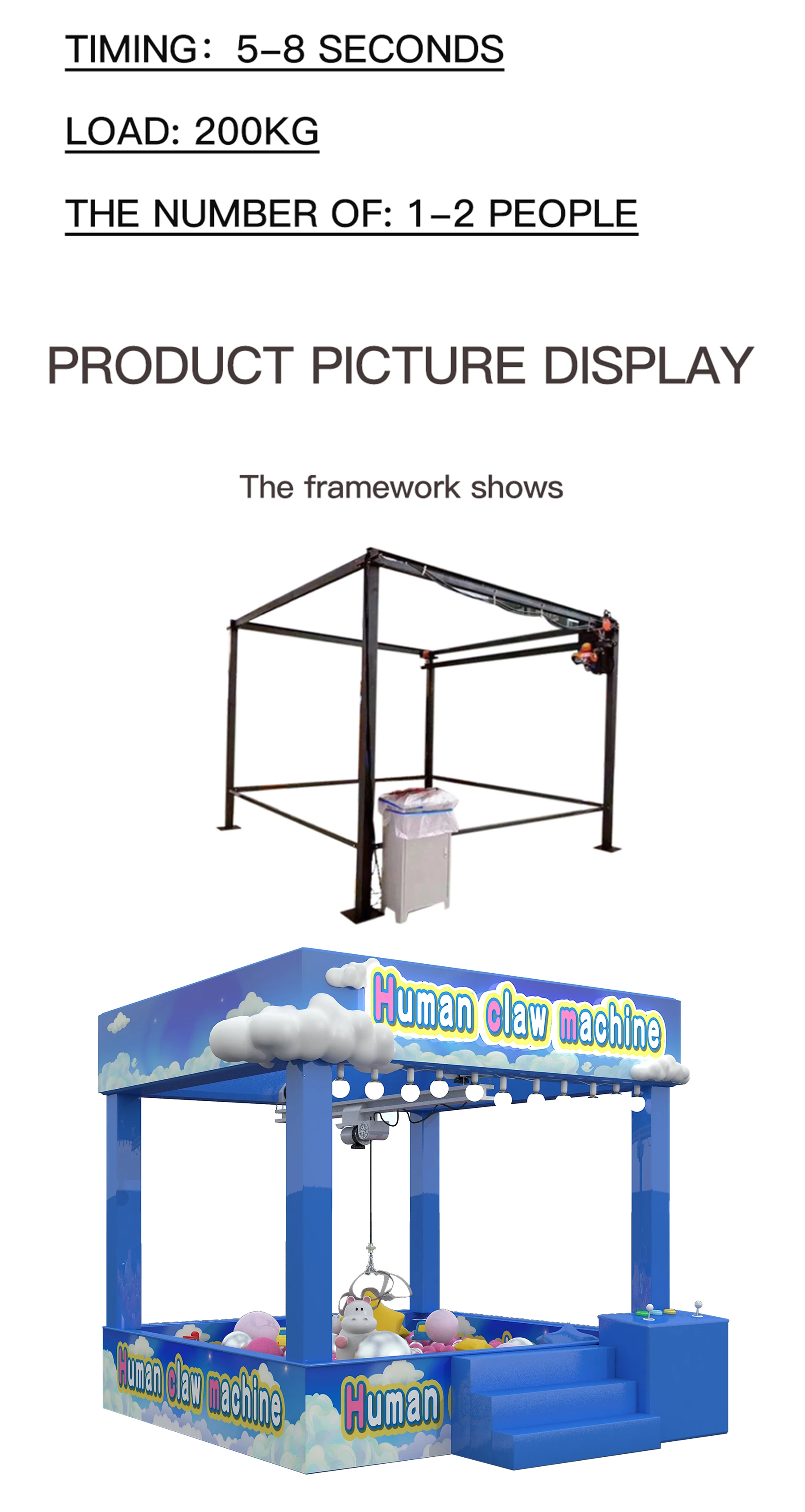 Neofuns Human Claw Machine - Ultimate Arcade Fun