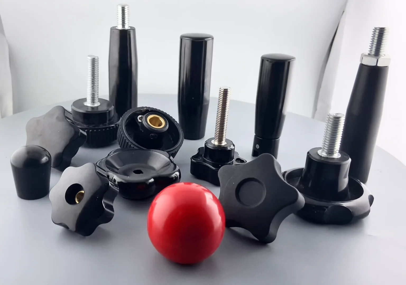M4~ M16 Industrial Black Red Adjustable Grip Handle Ball Knobs Of ...