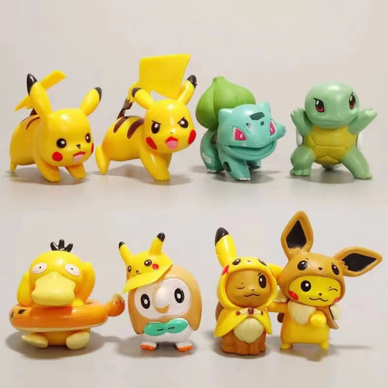 Pikachu Figures Fridge Magnets Pikachu Refrigerator Magnets Cartoon ...