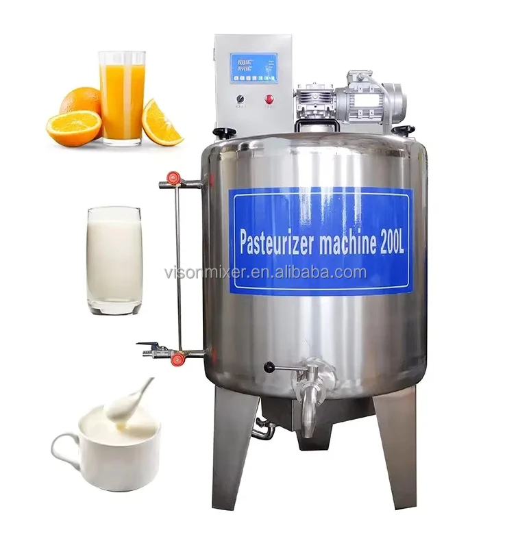 500 Liter High-Temperature Steam Heating Milk Pasteurizer Machines