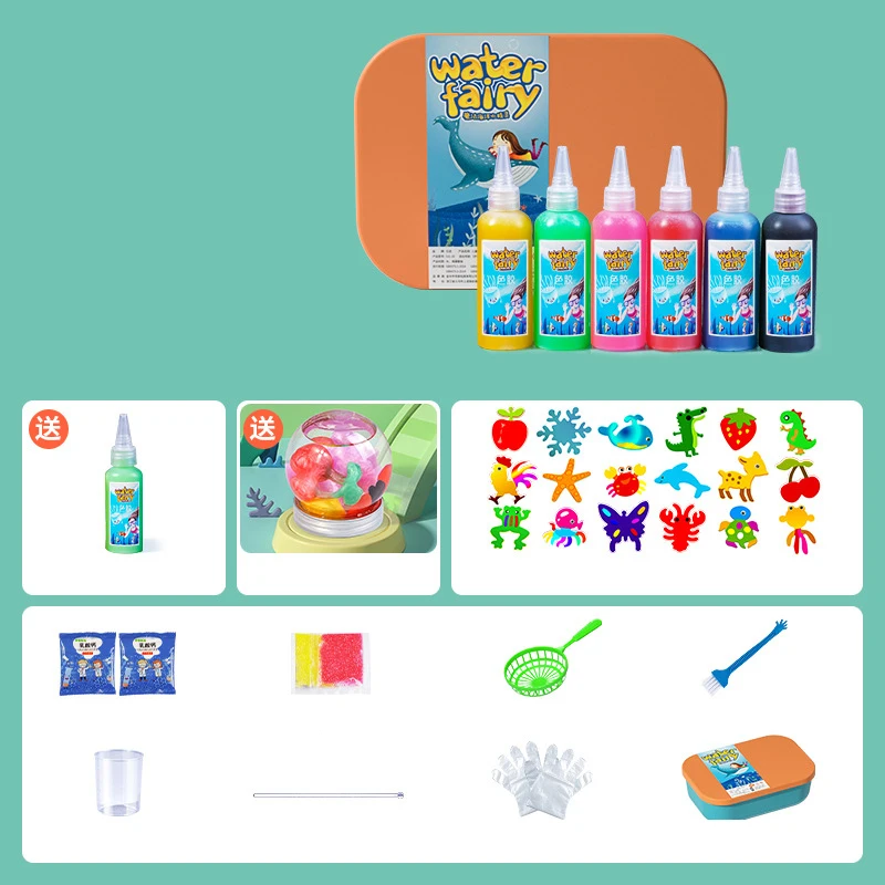 Children's Educational 3D Colorful Magic Water Elf Toy Kit