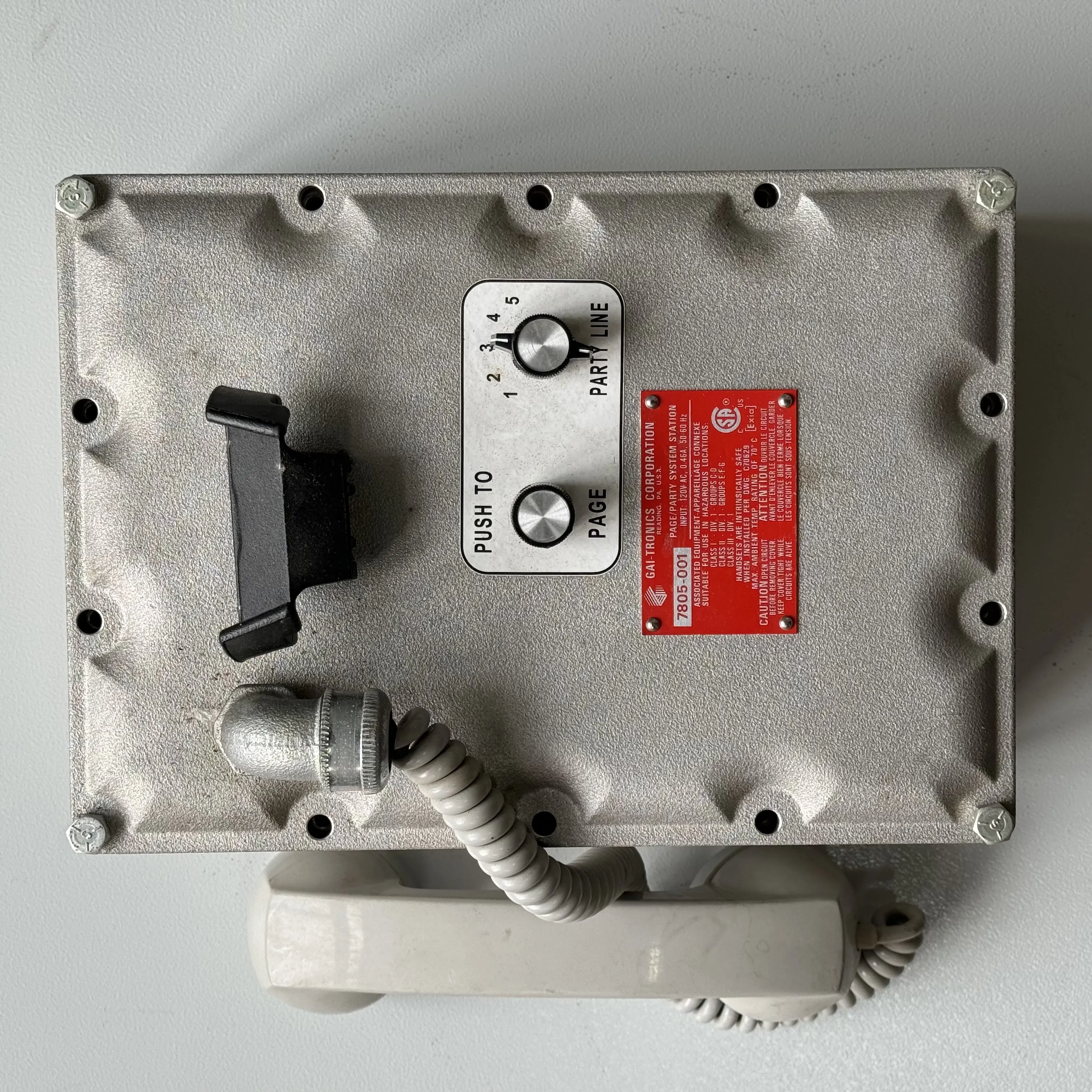 GAI-TRONICS 7805-001 Handset Speaker Amplifier Assembly