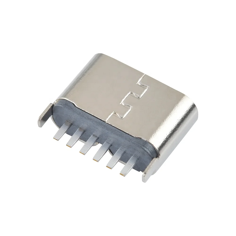USB Type-C 6 Pin Female Connector - Durable & Versatile