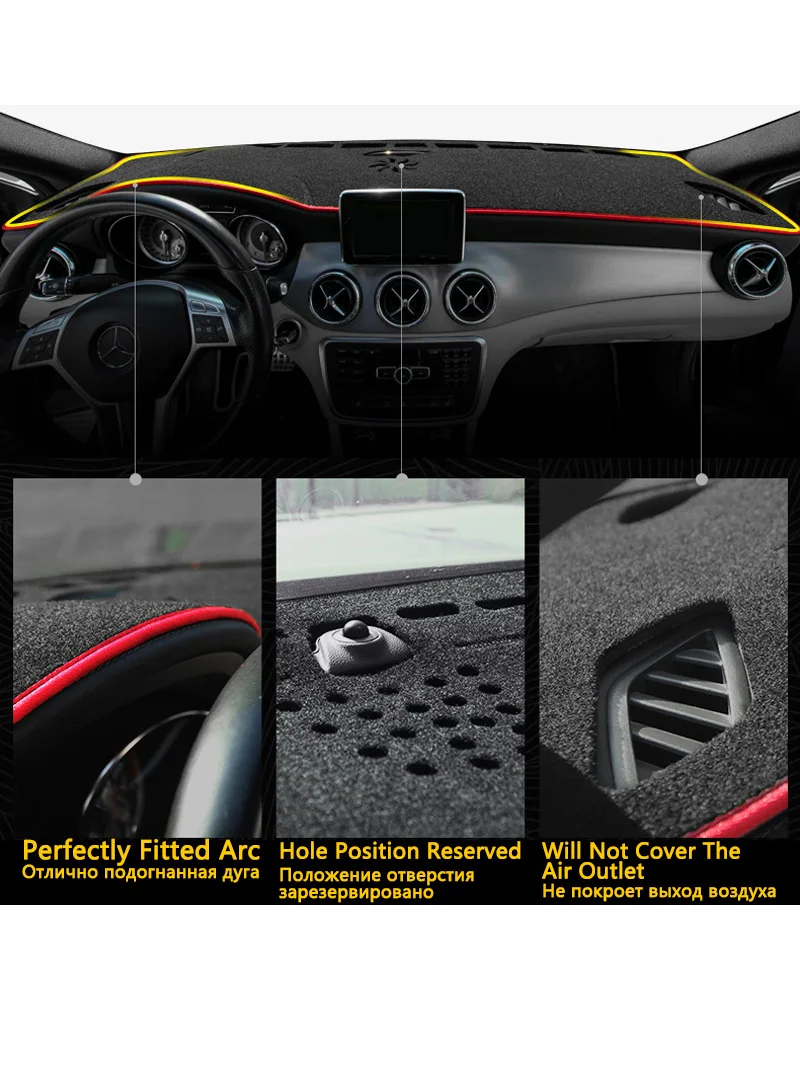 Car Dashboard Mat for MG 4 MG4 EV EH32 MuLan 2022 2023 2024 Dash Board Cover Sunshade Mats Anti ...