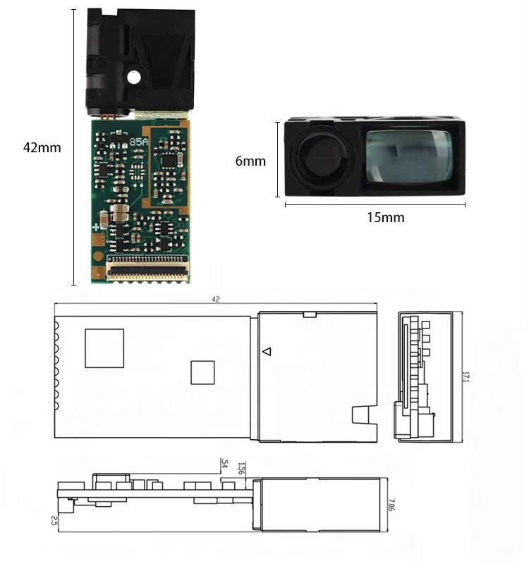 High Precision Laser Distance Sensors - 0.1mm Resolution