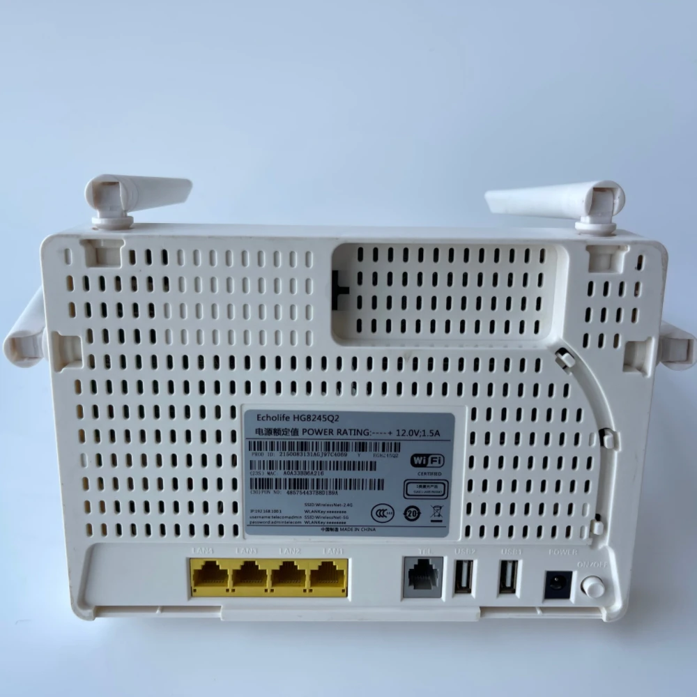 HG8245Q2 Anatel Modem - 4GE ONU with Dual Band Wifi Router