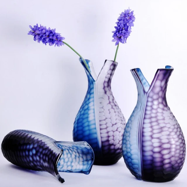 Customized Personal Design Glass Wedding Vases Bulk Italian Design with ...