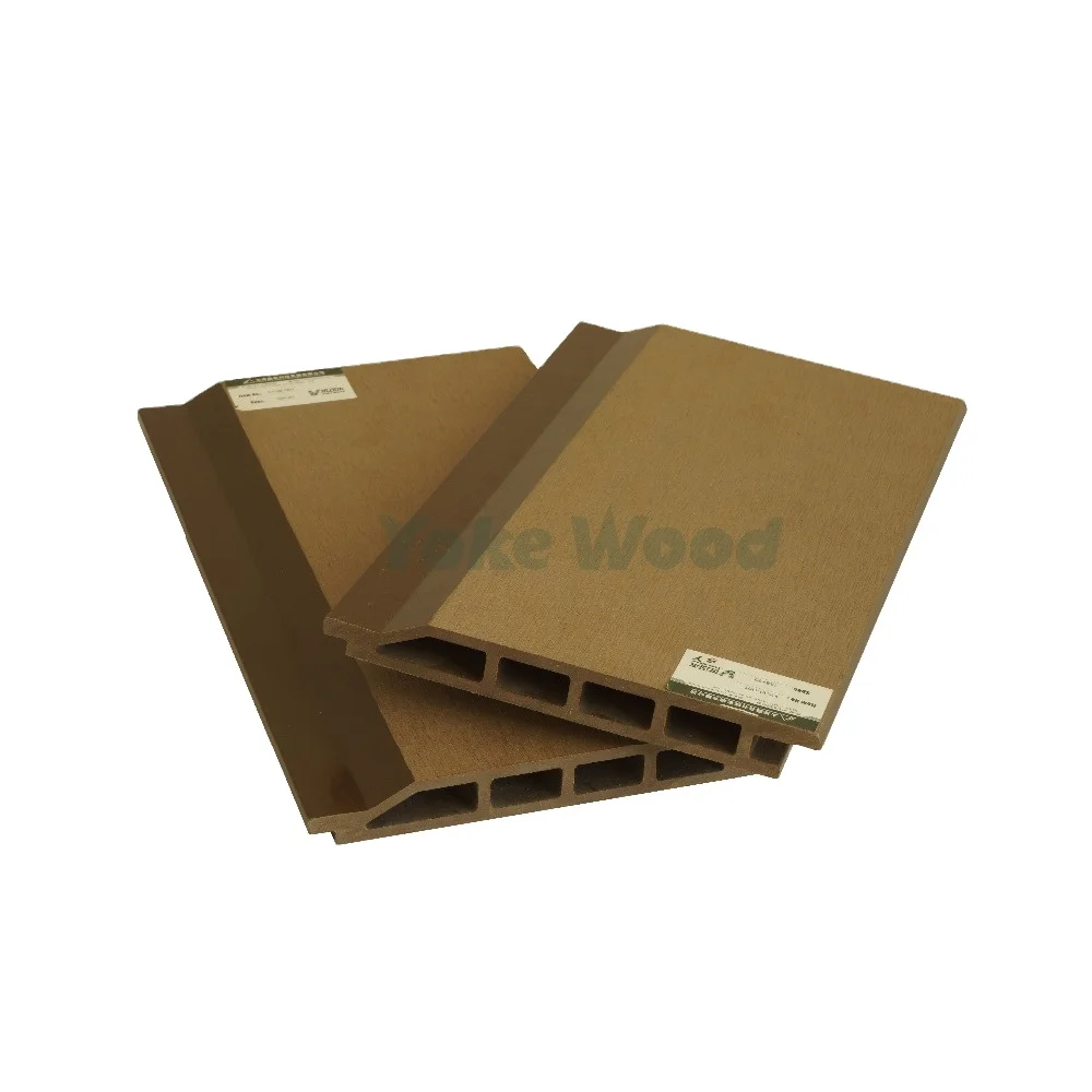 Modern Kayu Plastik Komposit Decking Wpc Dinding Cladding Fasad ...
