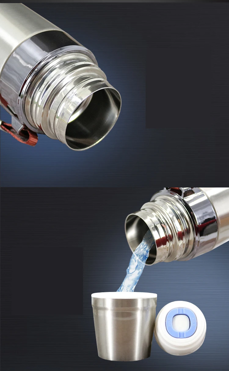 New Design Portable Bullet Shape Water Bottle Double Wall Vacuum Flask ...