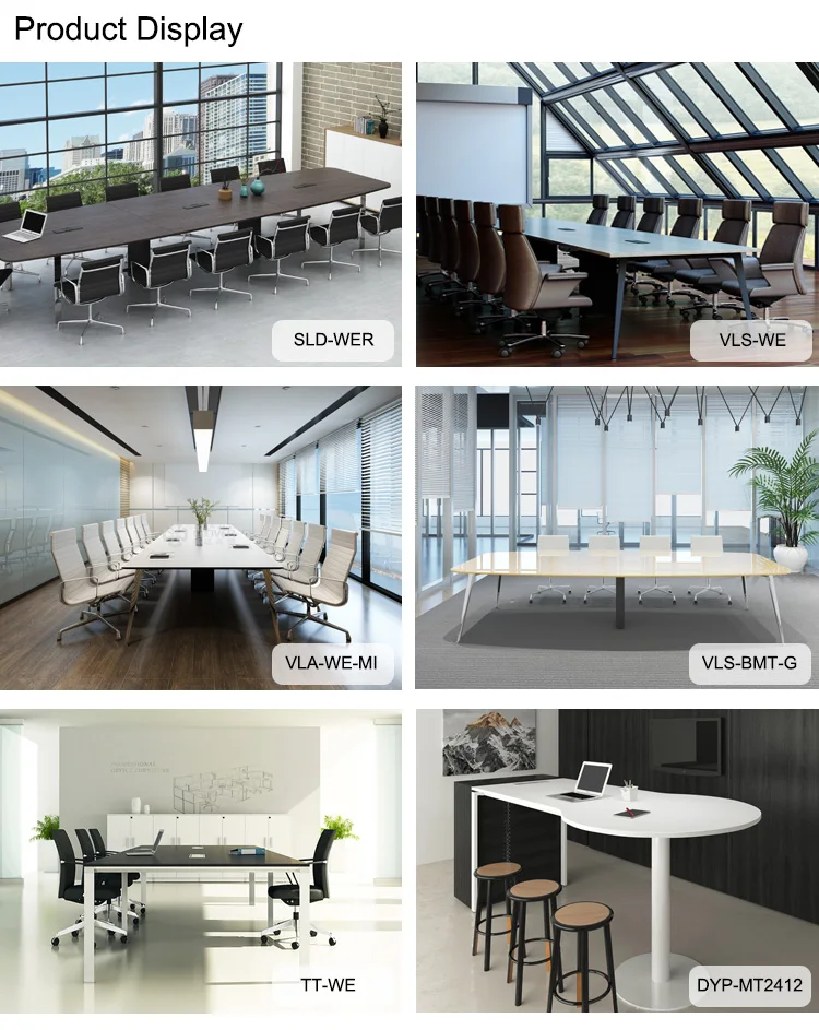 Modern Luxury Meeting Table Set Design High End Oval 16 Person ...