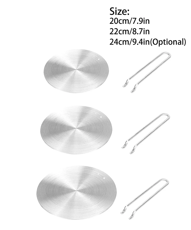 Converter Cooker Kitchen Stainless Steel Induction Adapter Plate