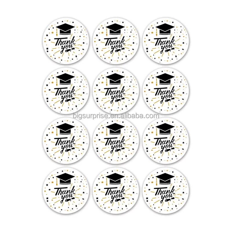 Graduation Circle Sticker Class Of 2024 Graduation Gift Tag Sticker ...