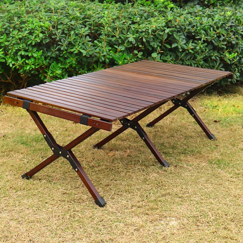Folding Outdoor Wood Table - Perfect for Camping and Picnics