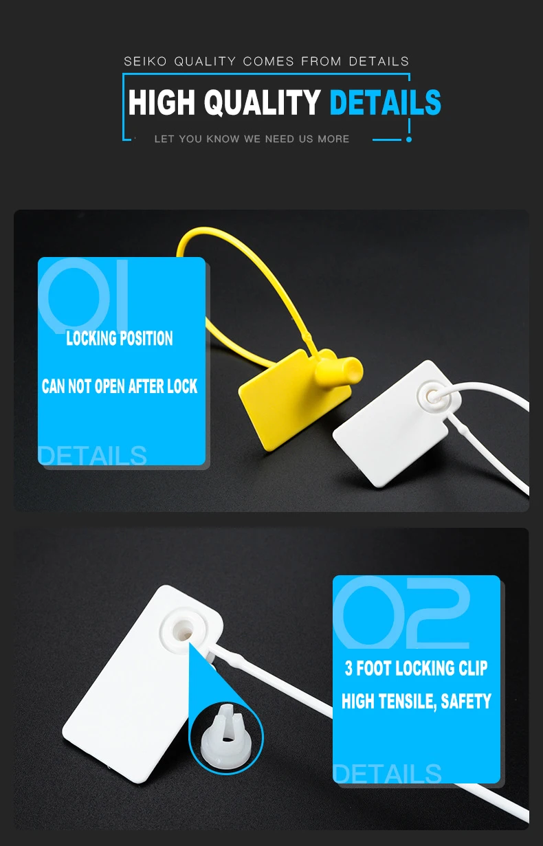 Manchao Pull Tight Tamper Proof Security Tags for Shoes