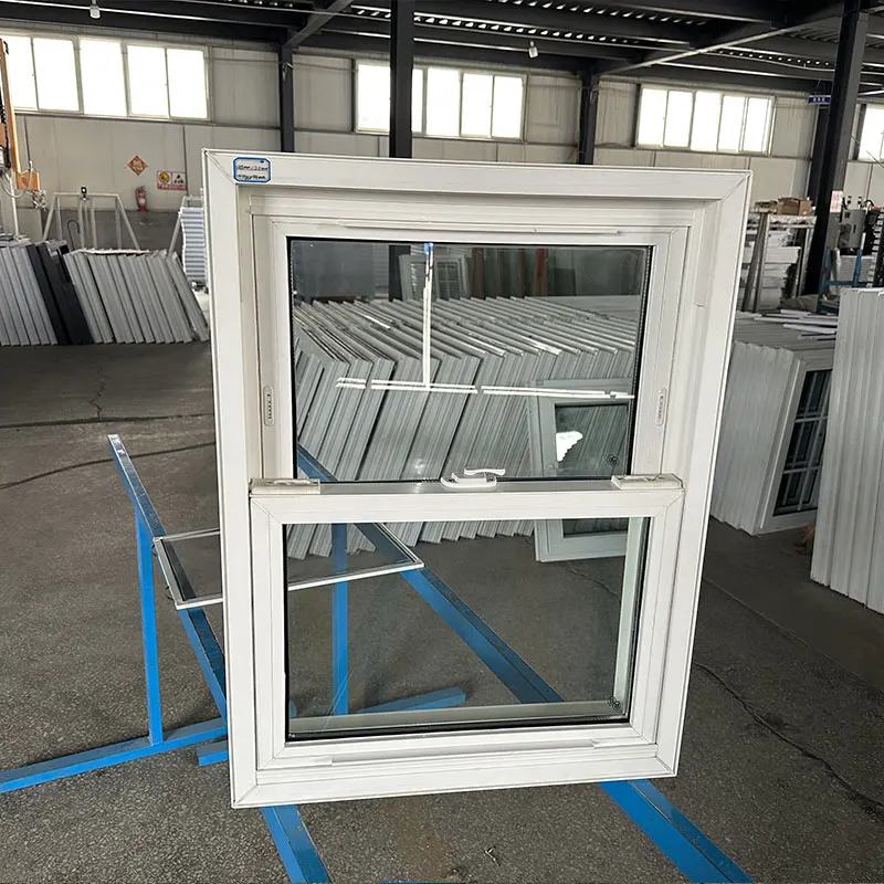 Custom Window UPVC Double Hung Hurricane Impact Windows PVC Soundproof ...