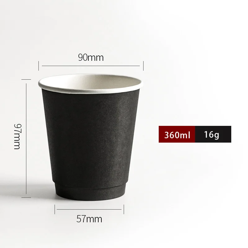 Custom Printed Logo Coffee Shop Branded Takeaway Cups