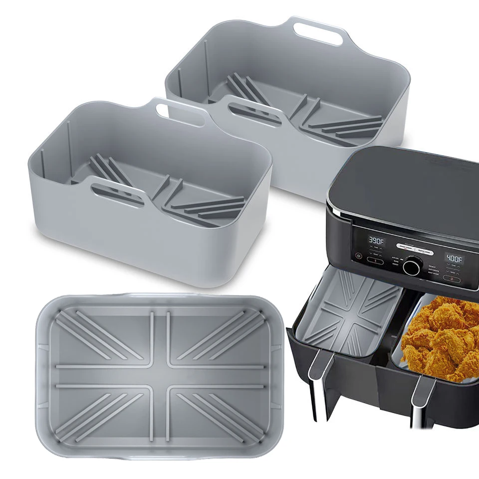 Rectangle Trending Reusable Air Fryer Food Safe Air Fryer Silicone Pot ...