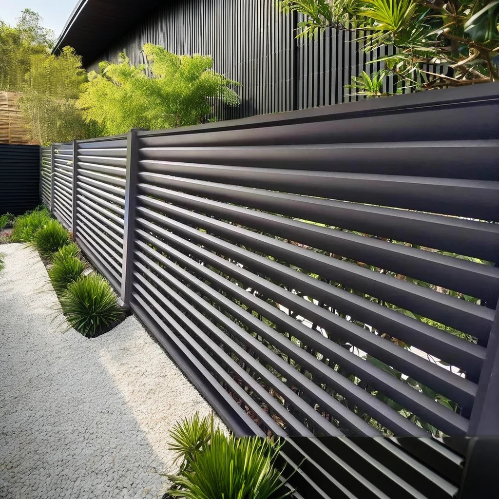 Eco-friendly Aluminum Corner Louver Fence Panels for Security