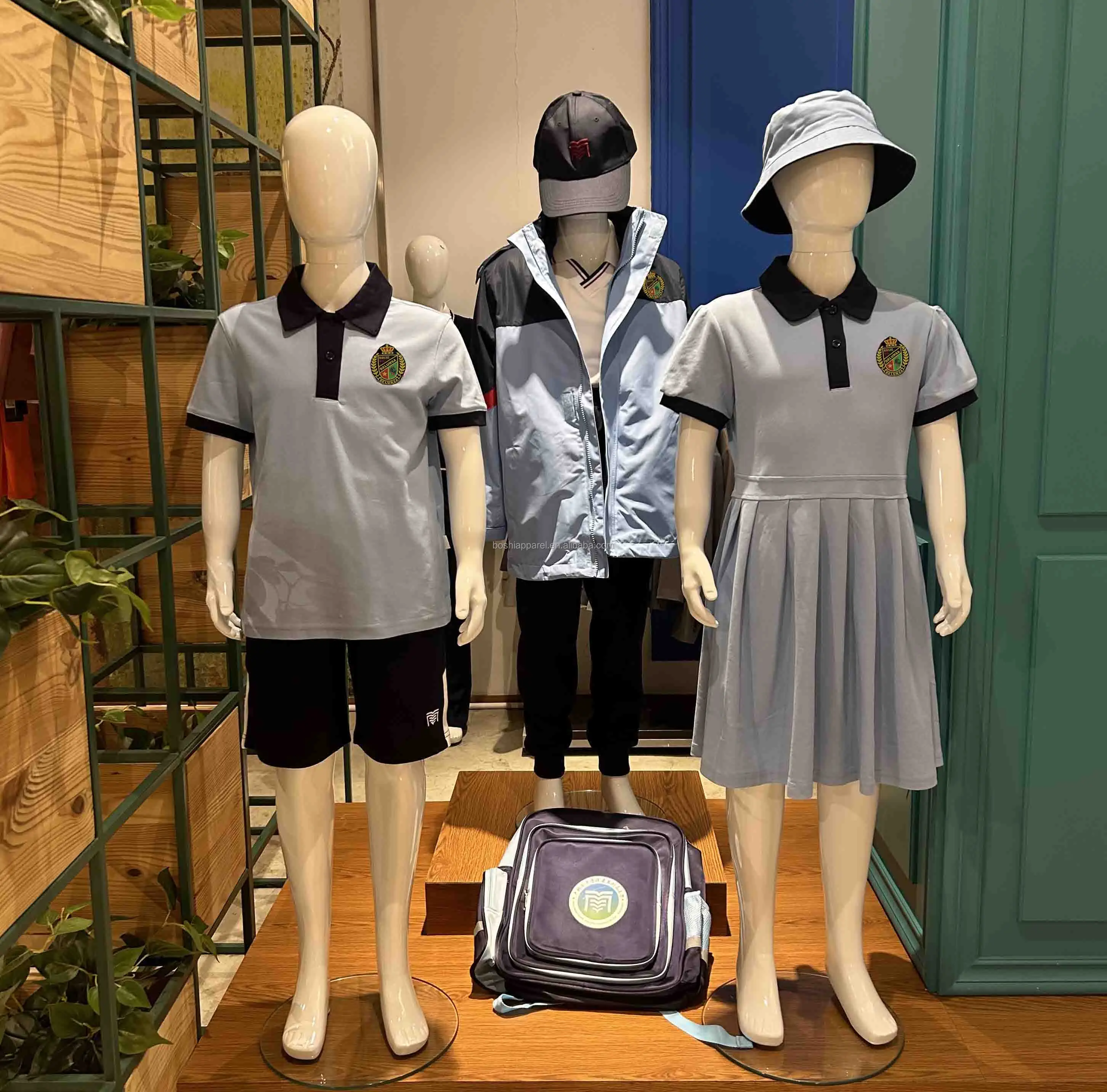 Kids School Uniform Khaki Front Trousers Polyviscose School Uniform ...