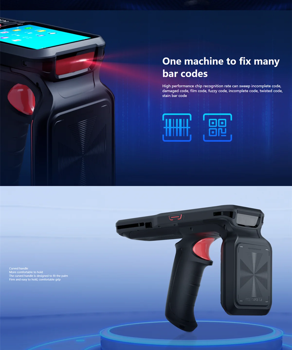 Android 10 Handheld UHF RFID PDA - Long Range Scanner