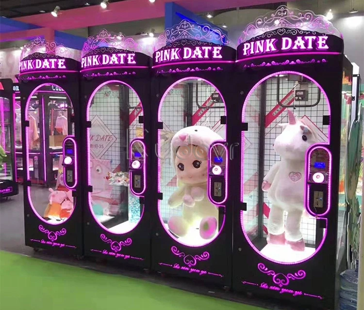 Amusement Park Mini Arcade Machine Coin Operated Claw Scissors Doll ...