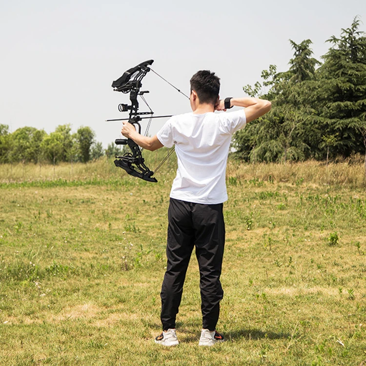 Spg Hunting Steel Ball Compound Bow 20-60lbs Alloy Dual-use Catapult ...