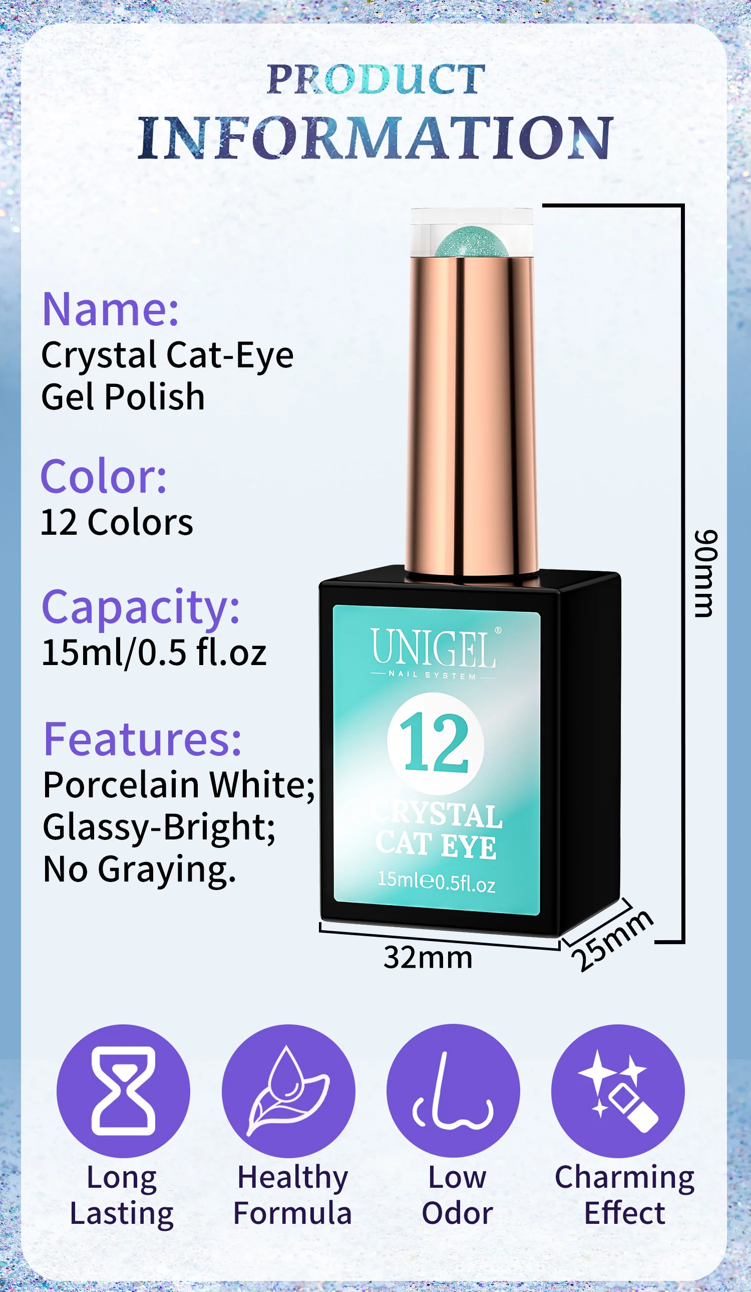 For Unigel Promote 60-Color Cat Eye Gel Polish Set Wholesale for Nail ...