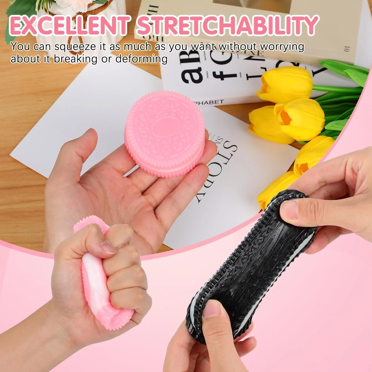 GL Children Simulation Squishy Oreo - Stress Relief Toy