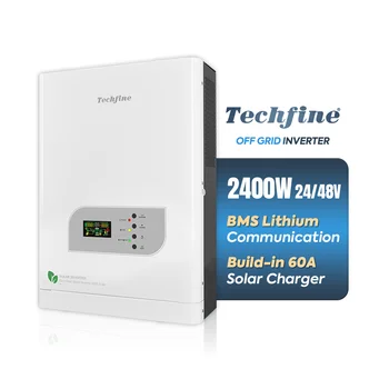 Techfine Wall Mounted 3 Kva 2.4kw 3kw Solar Smart Inverter 3kva 5kva ...