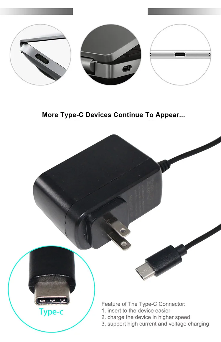 Us Type C 12v 2a Power Adapter Supply 5v 2a Usb Charger Charging Power ...