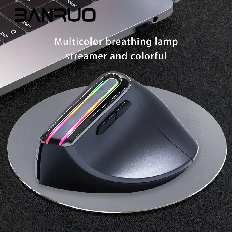 Hot Sale Ergonomic Mouse Wireless Rgb Backlit Pc Computer Rechargeable ...