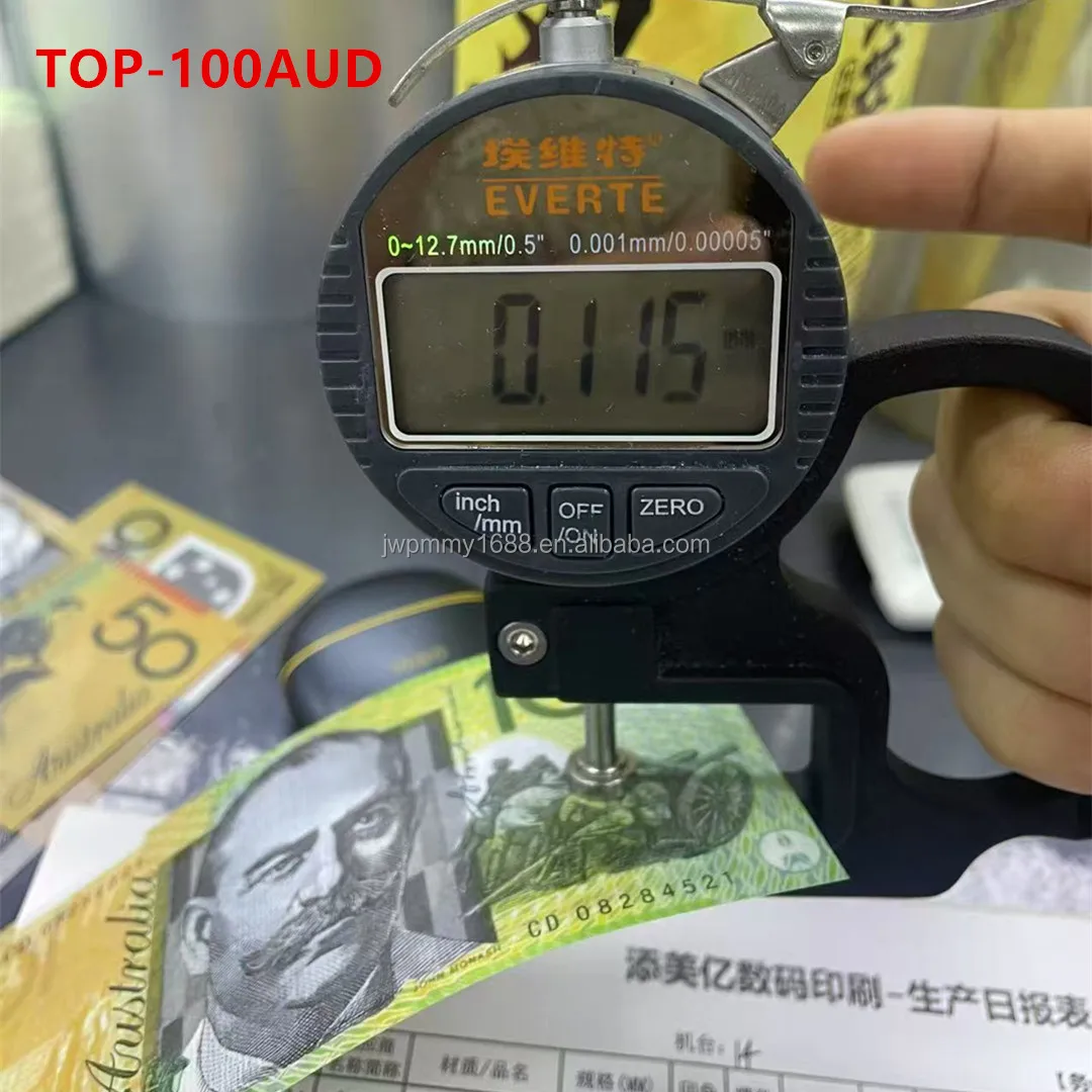 Matt Effect Polymer AUD - Realistic Australian Prop Money