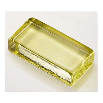 Bright Yellow Decorative Glass Bricks Blocks 200*100*50mm Fire Rated ...