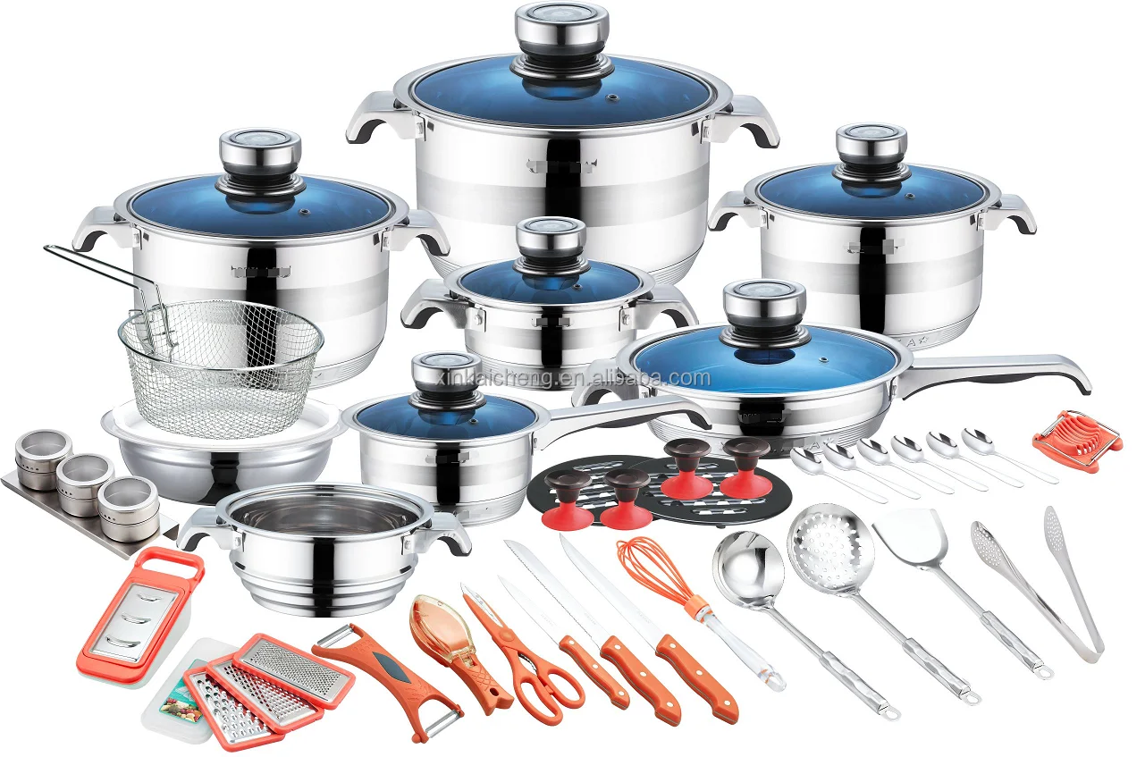 German Hot Sell Cookware Set - Stainless Steel & Glass