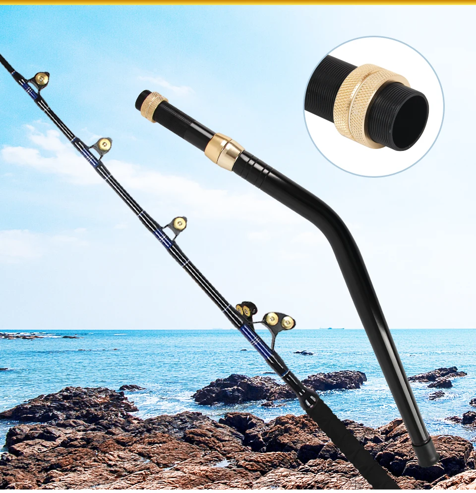 6ft Tuna Rod Black Tip - Saltwater Trolling Rods for Big Game