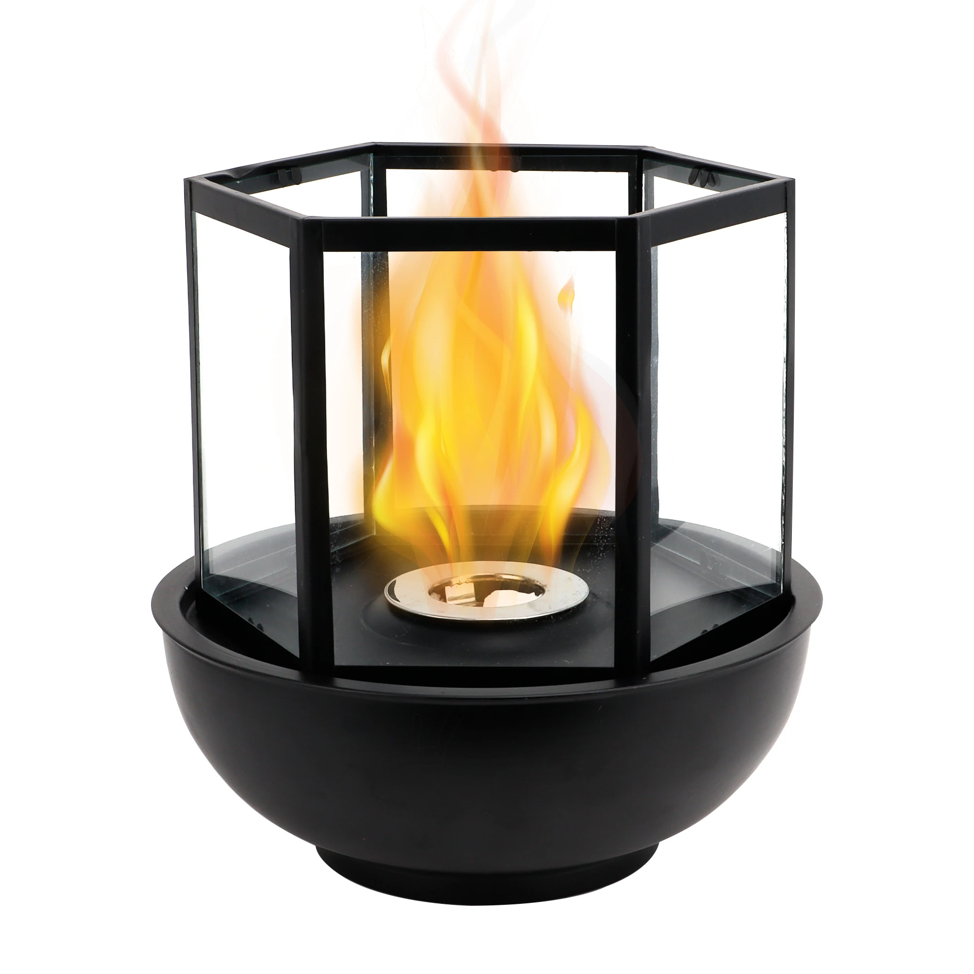 Customizable Tabletop Ethanol Fireplace Freestanding Mini Fire Pit For ...