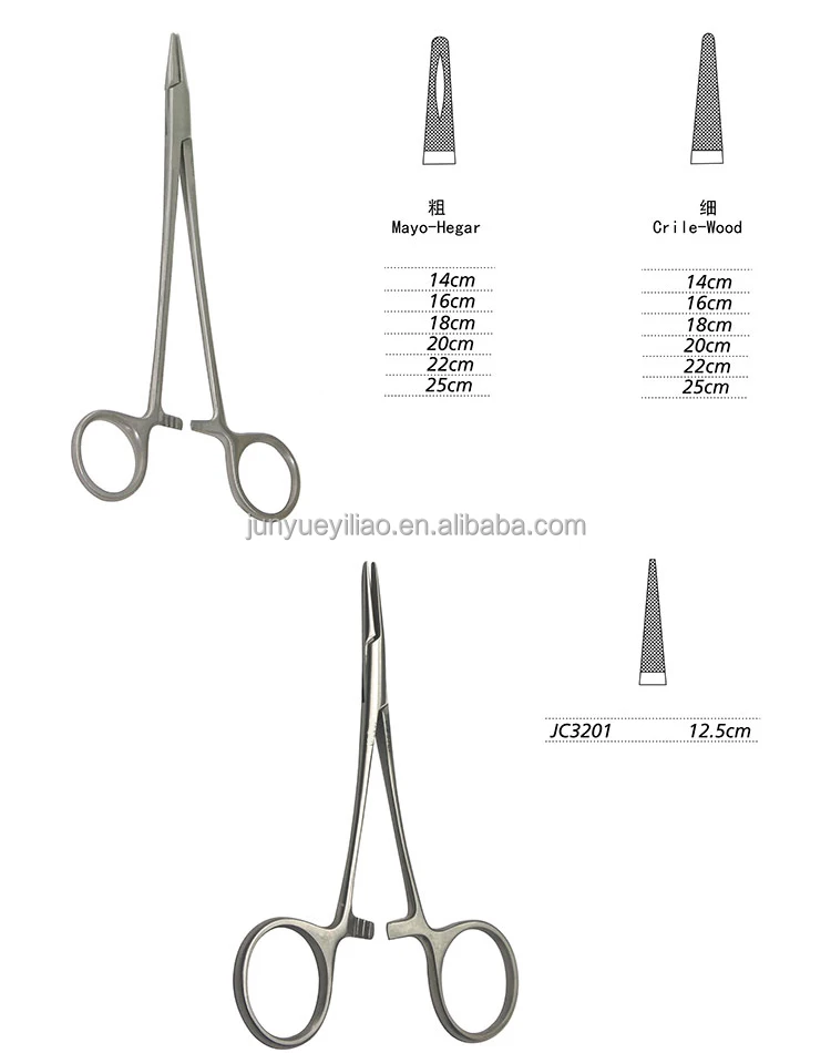 Black Gold Handle TC Clamp Suture Needle Surgical Instruments