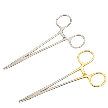 Curved Straight Surgical Needle Holder Forceps For Suture Instrument ...
