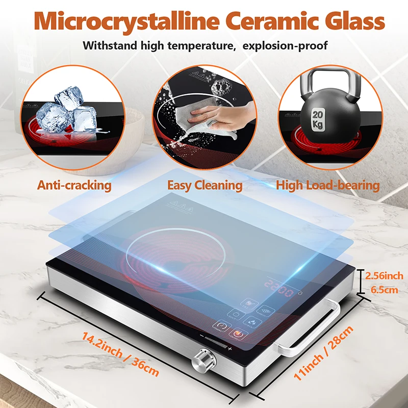 European Style Home Hotel Table Electric Ceramic Hob Cooktop Infrared ...